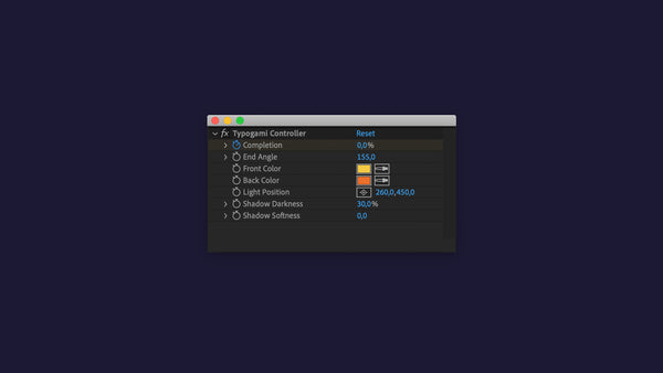 Typogami — Animography